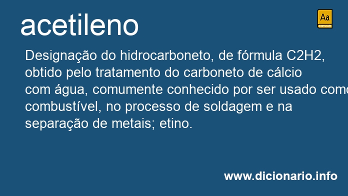 Significado de Acetileno