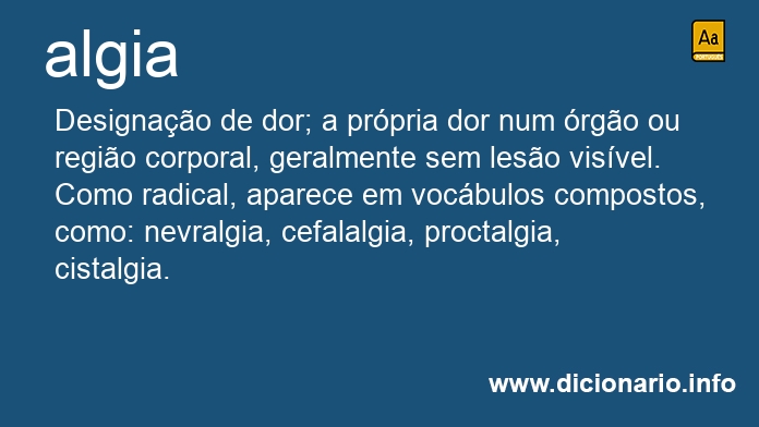 Significado de Algia