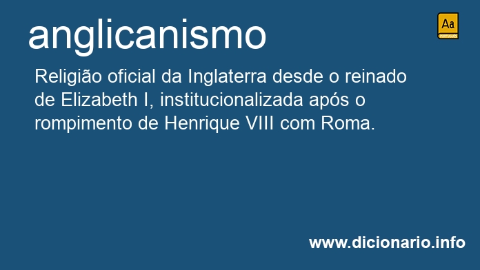 Significado de Anglicanismo