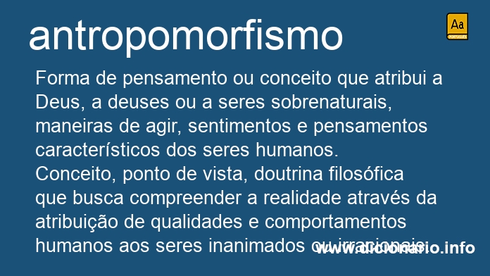 Significado de Antropomorfismo