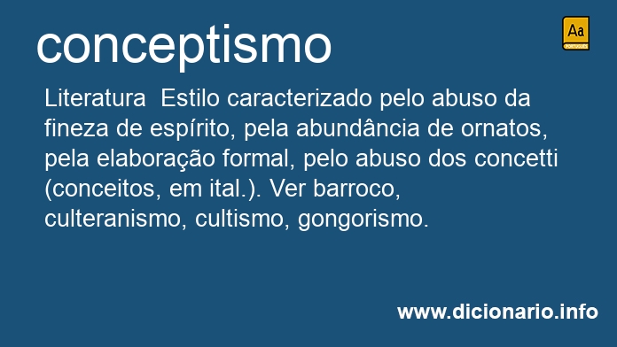 Qu Es El Conceptismo