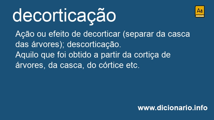 Significado de Decorticação