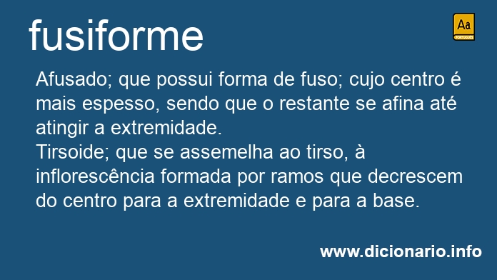 Significado de Fusiforme