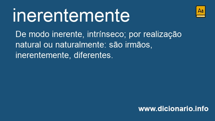 Significado de Inerentemente