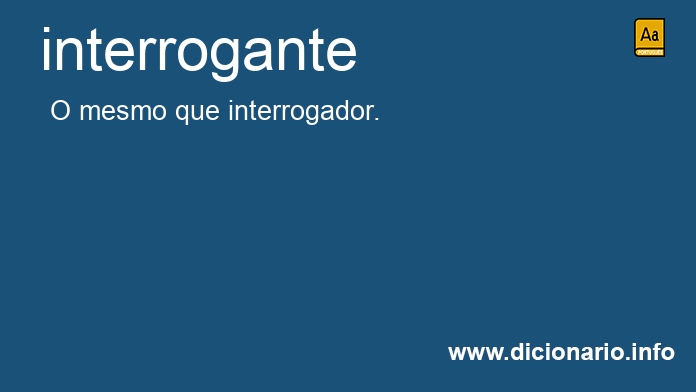 Significado de Interrogante