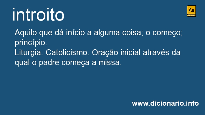 Significado de Introito
