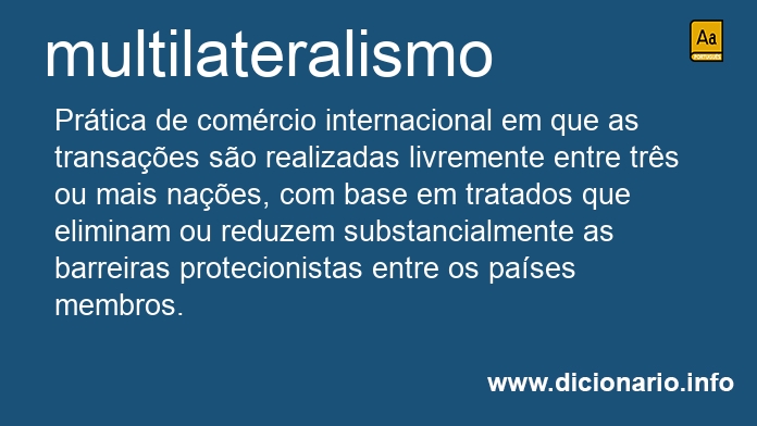 Significado de Multilateralismo