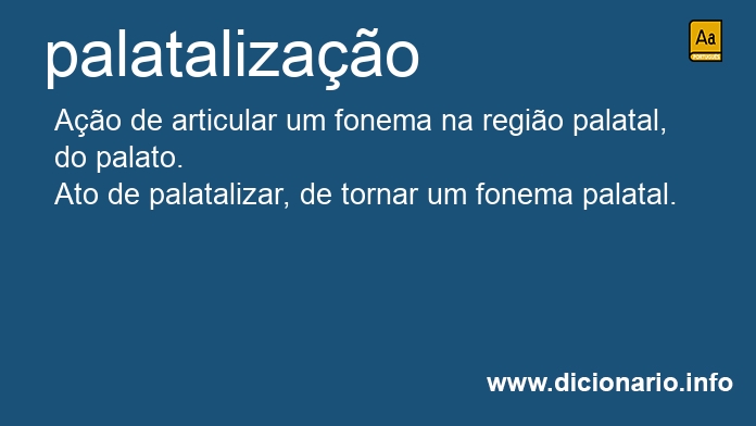 Significado de Palatalização