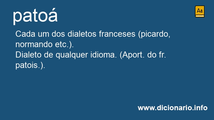 Significado de Patoá