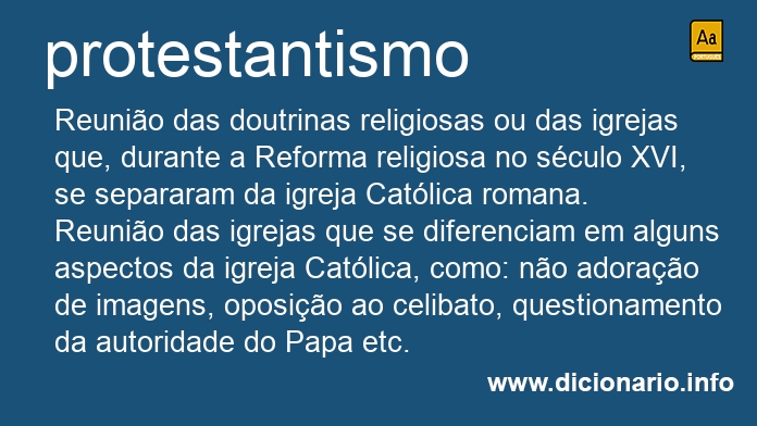 Significado de Protestantismo