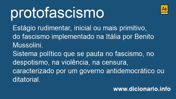 Significado de Protofascismo