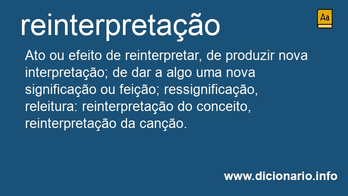Significado de Reinterpretação