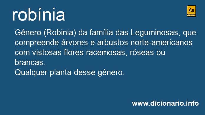 Significado de Robínias