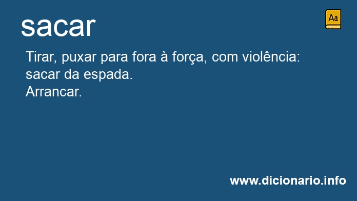 Significado de Sacá