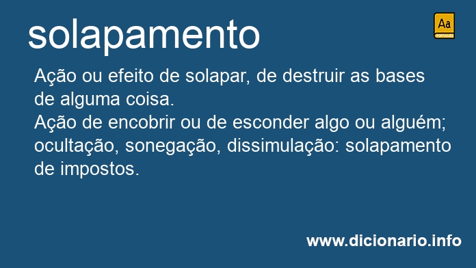 Significado de Solapamento