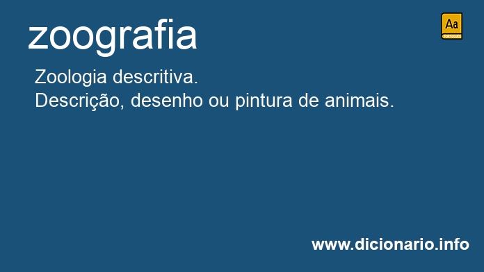 Significado de Zoografia